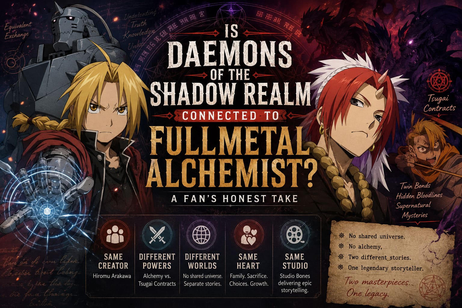 Is Daemons of the Shadow Realm Connected to Fullmetal Alchemist? A Fan ...